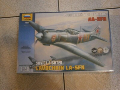 MAQUETTE AVION RUSSE ZVEZDA 4801 LAVOCHKIN LA-5FN - WW2 - 1/48 - 1 ...