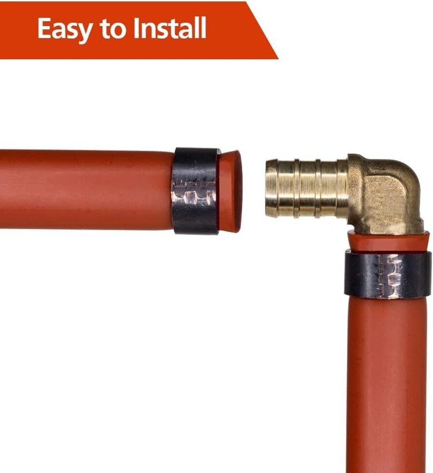 Versatile 50-Pack 3/4" PEX Brass Elbow Fittings - Easy Install & Long ...