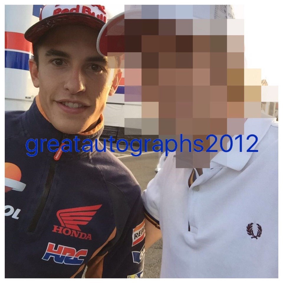 MARC MARQUEZ HAND SIGNED REPSOL HONDA 12X8 PHOTO MOTOGP AUTOGRAPH PROOF ...
