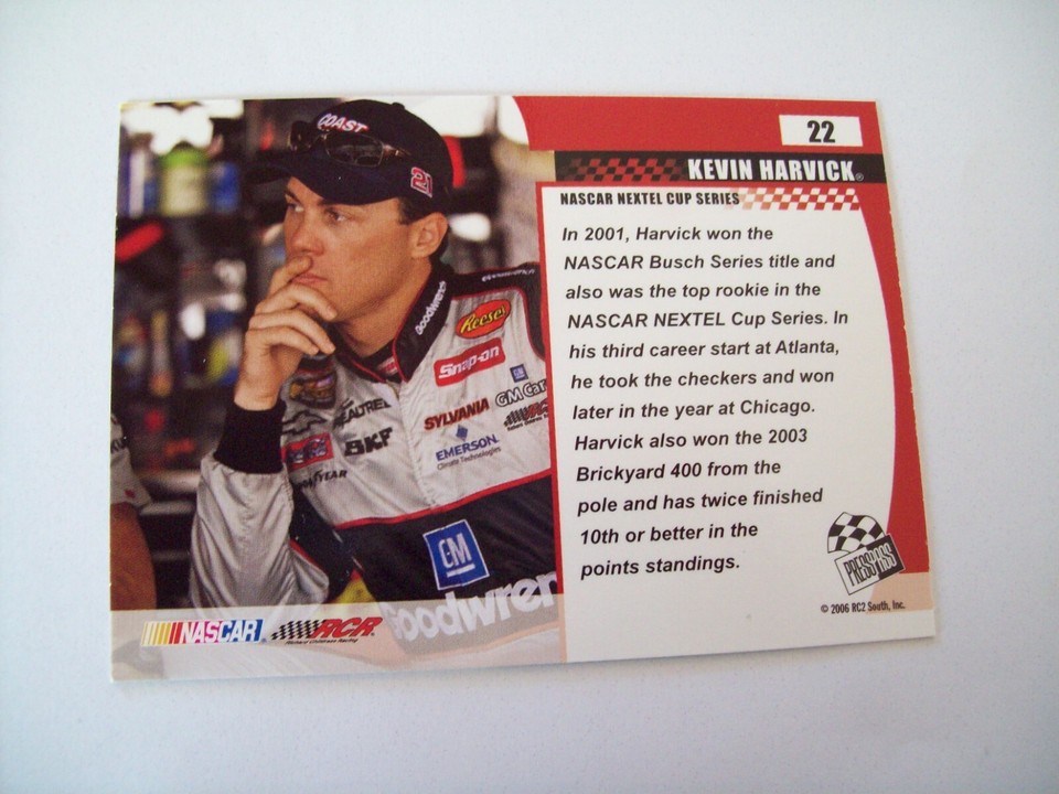 KEVIN HARVICK 2006 PRESS PASS OPTIMA #22 NASCAR GM GOODWRENCH CARD | eBay
