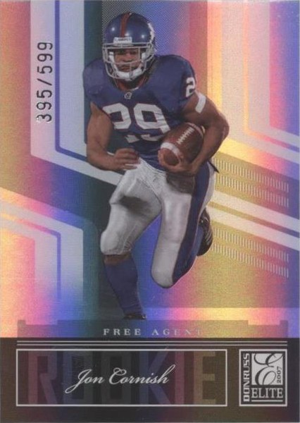 2007 Donruss Elite - #159 Jon Cornish /599 (RC) for sale online | eBay
