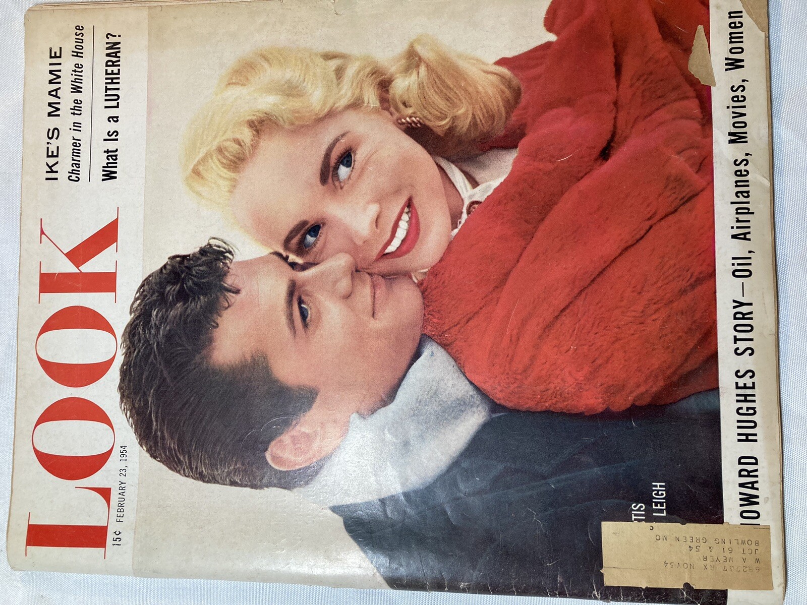 Vintage LOOK Magazine February 23, 1954 Tony Curtis and Janet Leigh ...