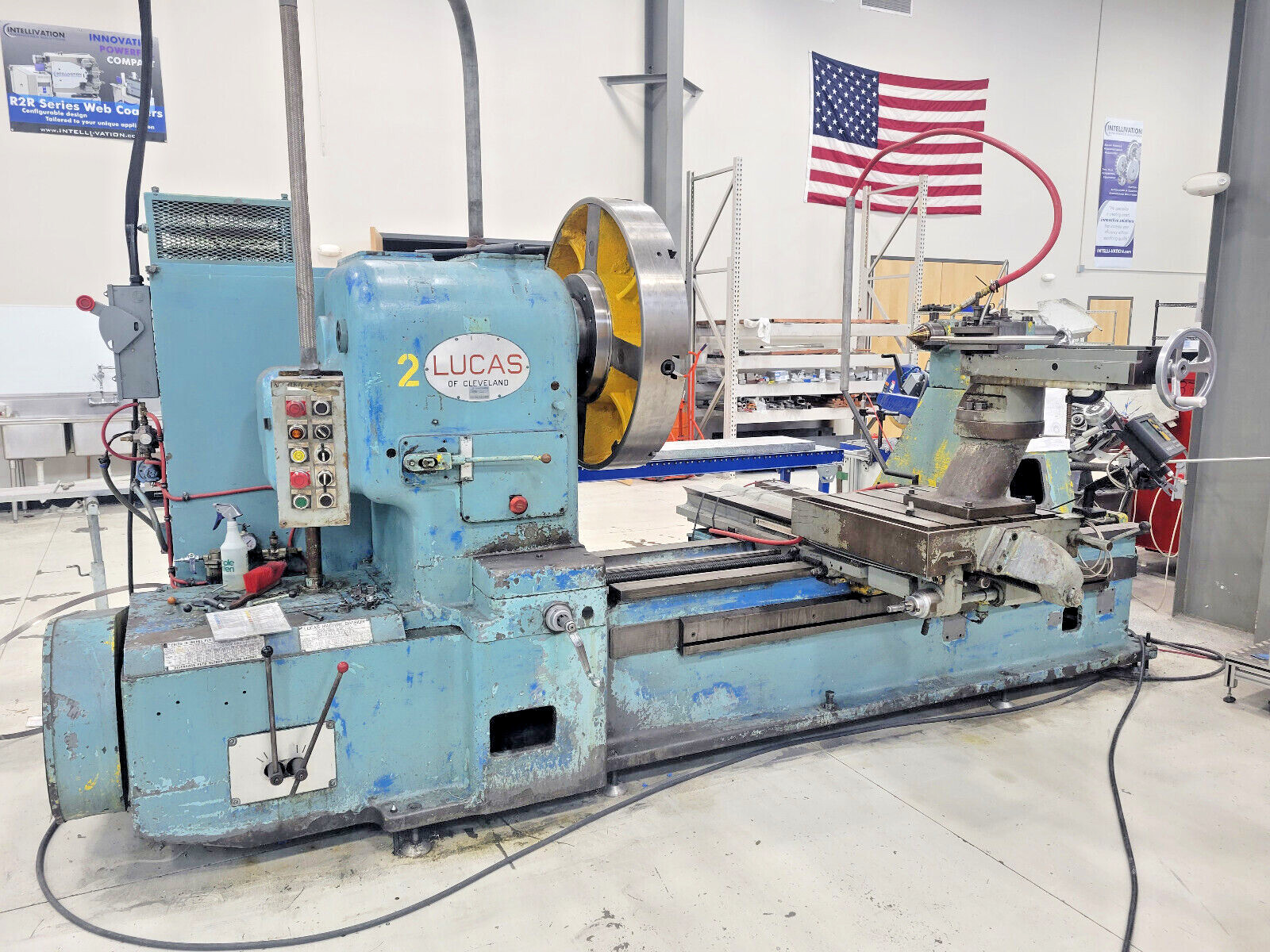 Large Swing Lathe, 68" Swing, 50" Swing over cross slide 72" centers ...