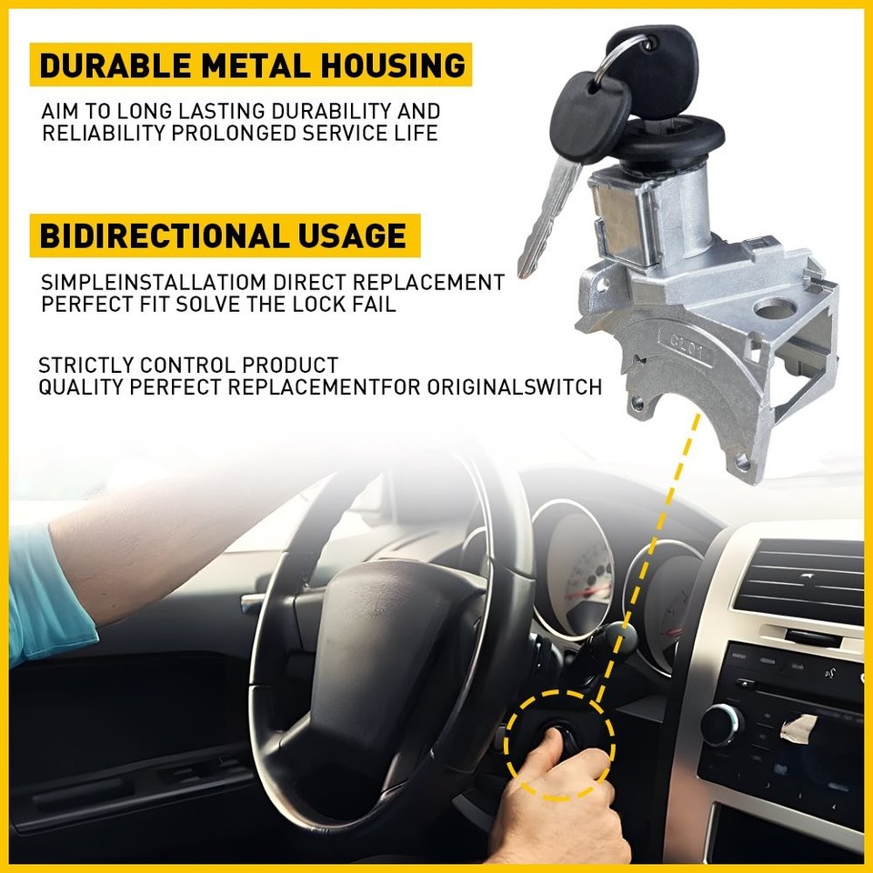 Ignition Lock Cylinder Switch & Housing For 98-00 Chevy GMC 1500-3500 C ...