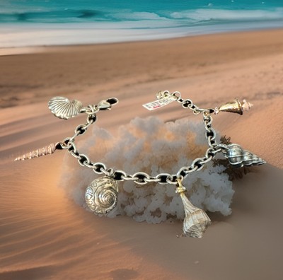 Brighton SHELLS AROUND THE WORLD SHELL Charm Bracelet JF9863 List $148 ...
