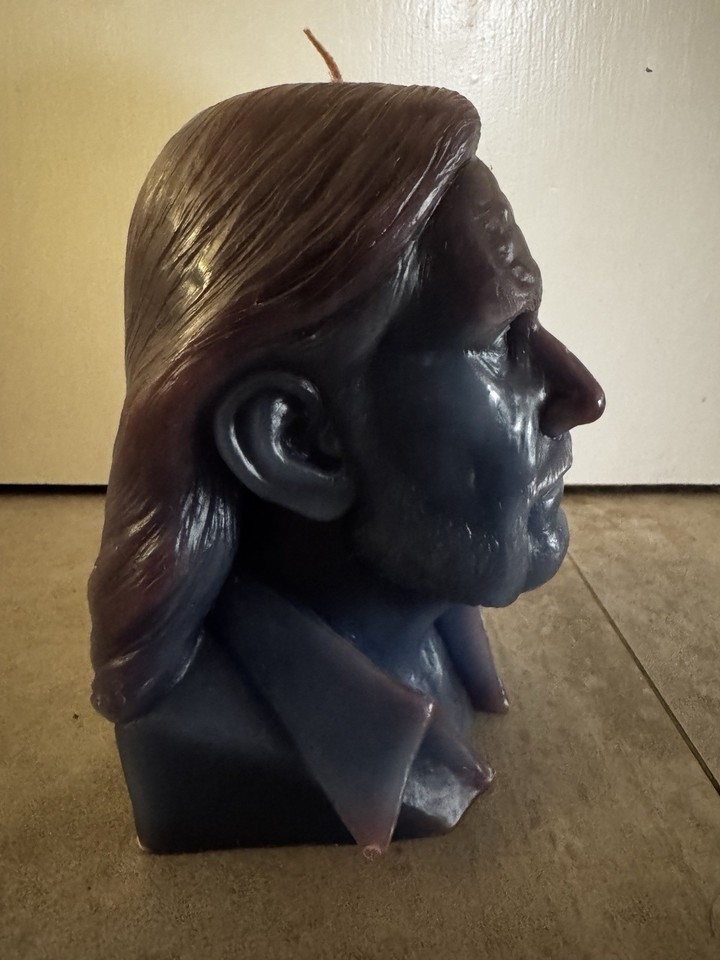Motörhead Lemmy Bust Candle Hard Rock Heavy Metal Warts N’ All! | eBay
