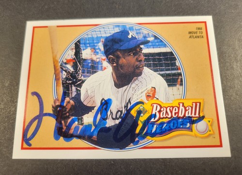 Hank Aaron autograph card - 1991 Upper Deck | eBay