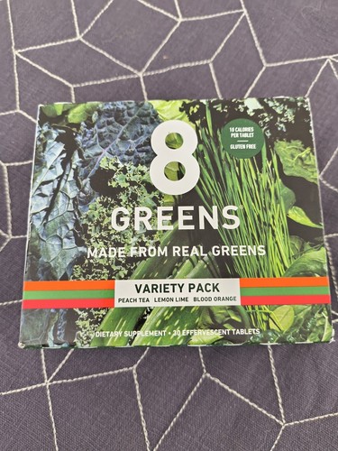 8Greens Daily Greens Effervescent Tablets - VARIETY PACK 30 Tabs Bb 8 ...