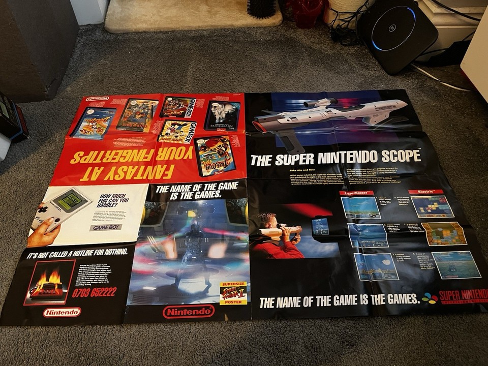 Super Nintendo Street Fighter2 Original Poster Very Very Rare Fantastic ...