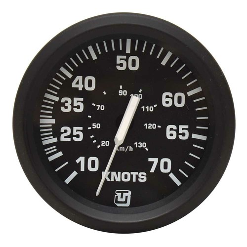 Faria Boat Speedometer Gauge SE9553B | Euro Black 70 Knots | eBay