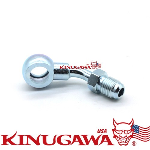 Turbo Banjo Adapter Fitting -6AN 6AN to M14 14mm 45Deg TD05 TD06 G25 ...