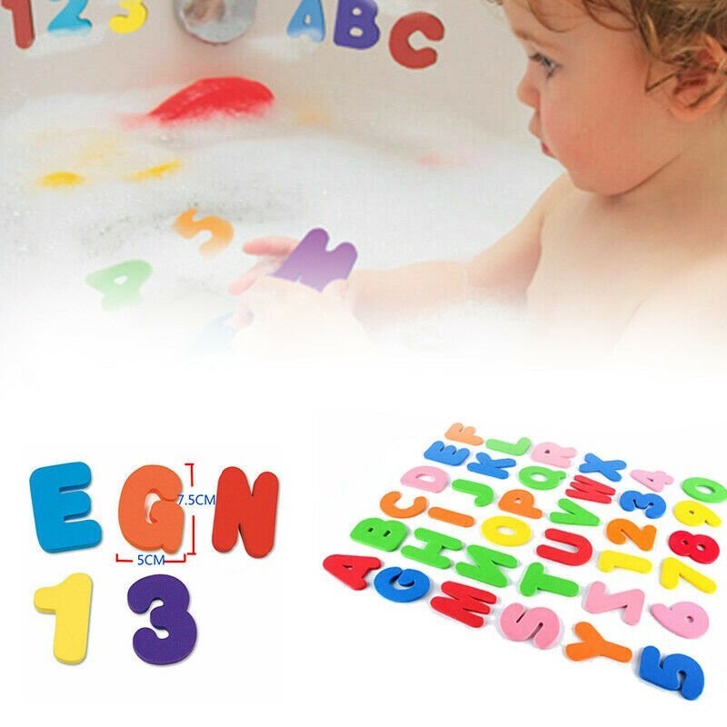 36x ABC 123 Foam Letters Numbers Bath Swimming Play for Child Toddler ...