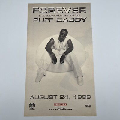 Puff Daddy Forever Album 1999 Promo Print Ad 7"x12" AD ONLY | eBay