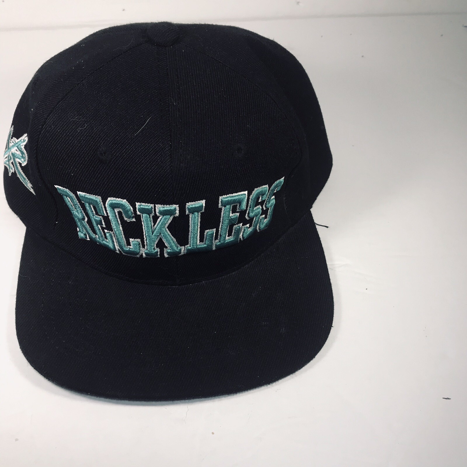 Young & Reckless Hat Cap SNAPBACK Ball Cap Black with Turquoise ...