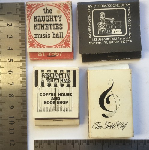 Four Music Related Australian Packets Of Matches | eBay Australia