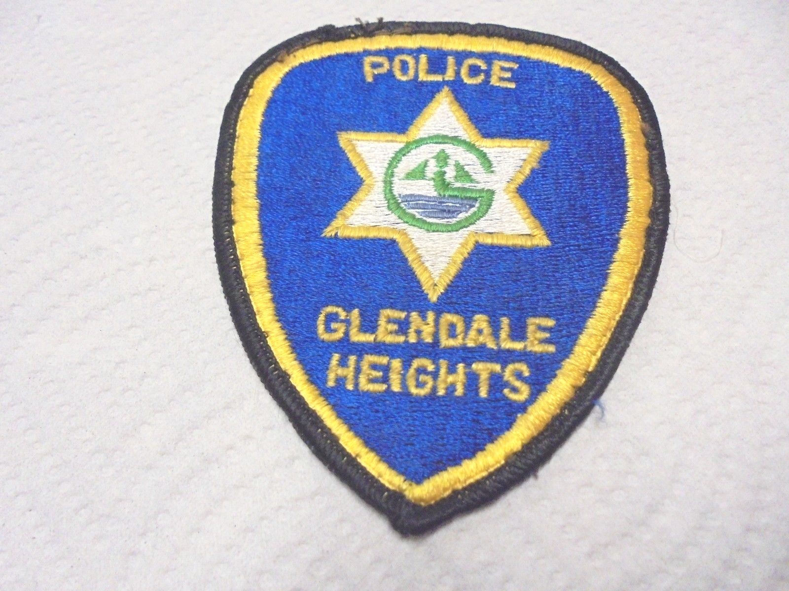 vintage cloth shoulder patch glendale heights police illinois | eBay