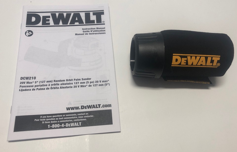 NEW DEWALT DCW210 20V 20 Volt MAX XR Li-Ion Brushless 5" Random Orbit ...
