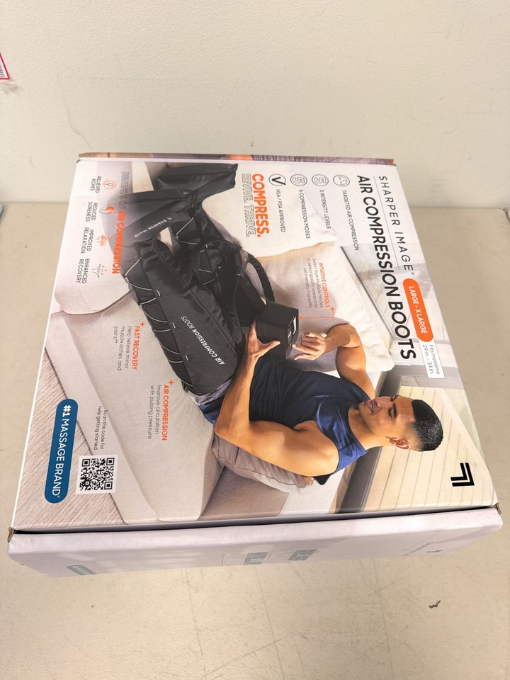 NEW Sharper Image Air Compression Boots - Leg Pain Relief, Improved ...