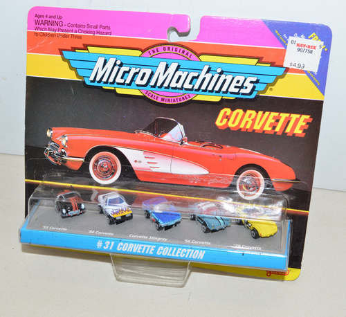Vintage MICRO MACHINES #31 Corvette Collection MOC 1993 Galoob 75030 ...