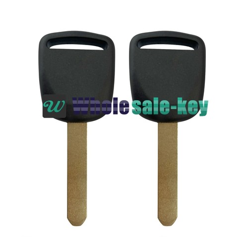 2xNew Uncut Blade Ignition Chipped Car Key Blank With Transponder Chip ...