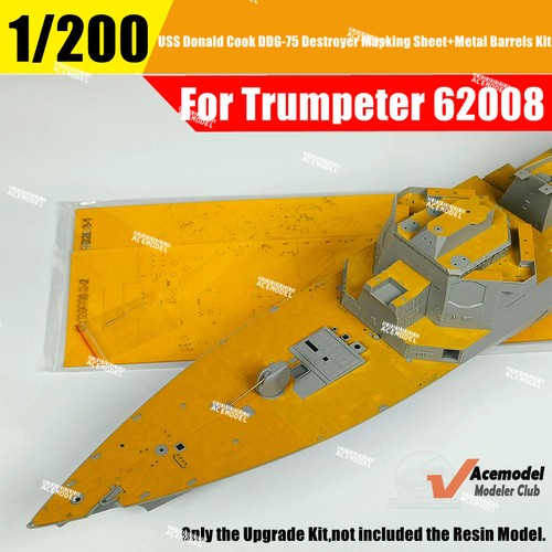 1/200 USS Donald Cook DDG-75 Masking Sheet+Metal Barrel Kit for ...