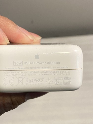 Genuine Apple 30W A2164 USB-C Power Adapter OEM | eBay