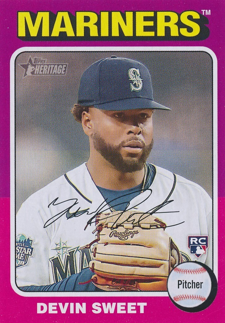 #242 DEVIN SWEET 2024 Topps Heritage Baseball RC SEATTLE MARINERS | eBay