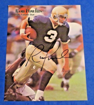 RON POWLUS SIGNED SIGNED 8x10 PHOTO ~ NOTRE DAME ~ 100% GUARANTEED | eBay