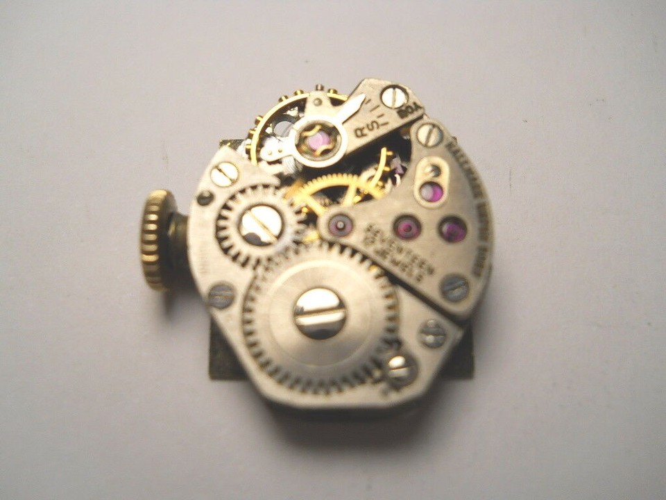 HALLMARK WALTHAM 17 JEWEL Swiss YOU IMPORT CODE Watch Movement REPAIR ...