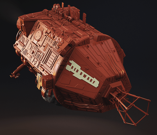 Red Dwarf Ship Model Kit Red Dwarf Blue Midget | Cozmicscalemodels