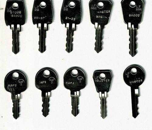 Office Manager's Masterkey Set, 10 Master Keys fit File Cabs Desks ...