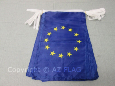 EUROPE 12 meters BUNTING FLAG 20 flags 18'' x 12'' - EUROPEAN UNION ...