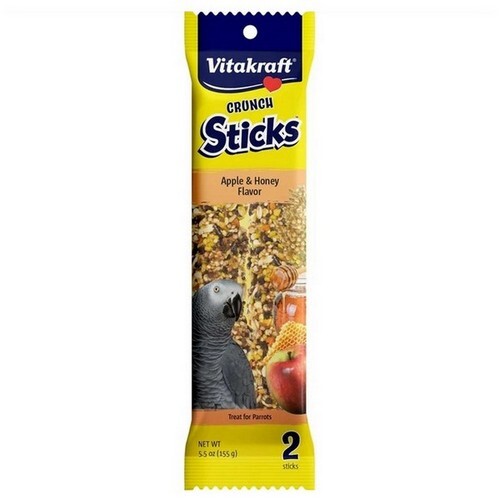Parrot Sticks Apple Honey 2 Count By Vitakraft Pet Products ...