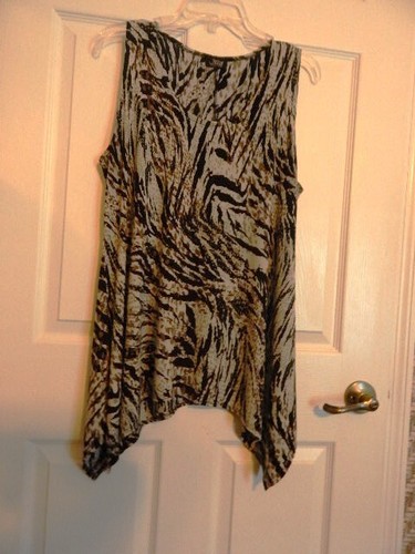 Jostar Sleeveless Animal Print Tunic Top (XL) | eBay
