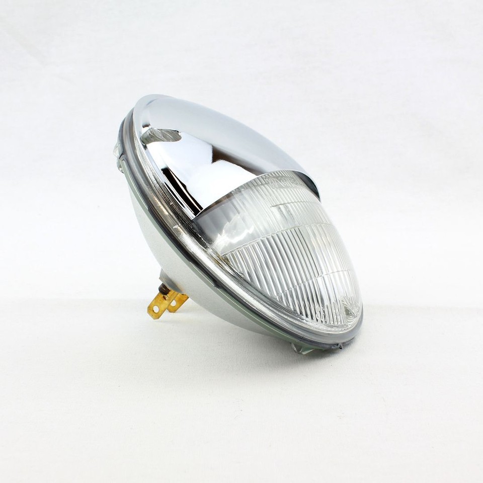 5-3/4" Headlight Headlamp Bulbs Chrome Trim Half Moons Covers Custom ...