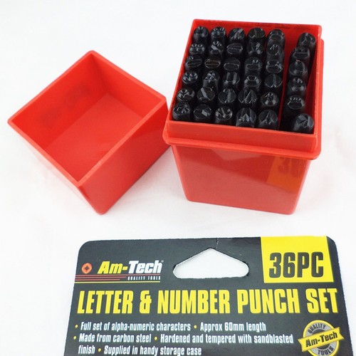 Number Letter Stamp Set Identity Security Vin Plate Chassis Tag Date ...