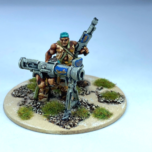 Imperial Guard Catachan Rocket Launcher Team - Painted - Warhammer 40K ...