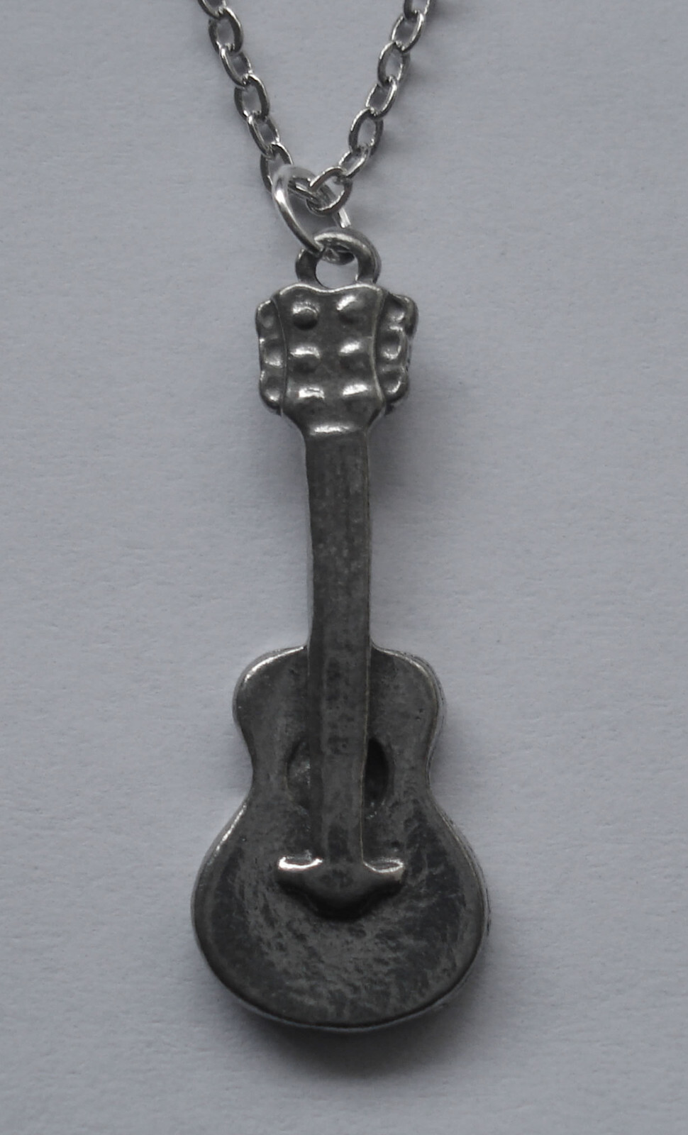 Chain Necklace #2312 Pewter GUITAR (29mm x10mm) MUSICAL INSTRUMENT ...
