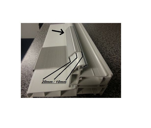 UPVC Door Window Kickplate Threshold Protector PVC Door Repair 950mm ...