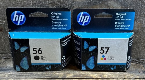 HP c6656an c6657an 56,57 Lot Of 2 B,C Genuine New OEM Sealed Box 2022 ...