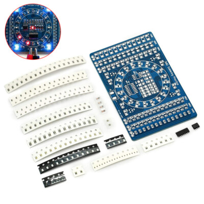 SMD Rotating LED SMD Soldering Practice Components Board Skill Training ...