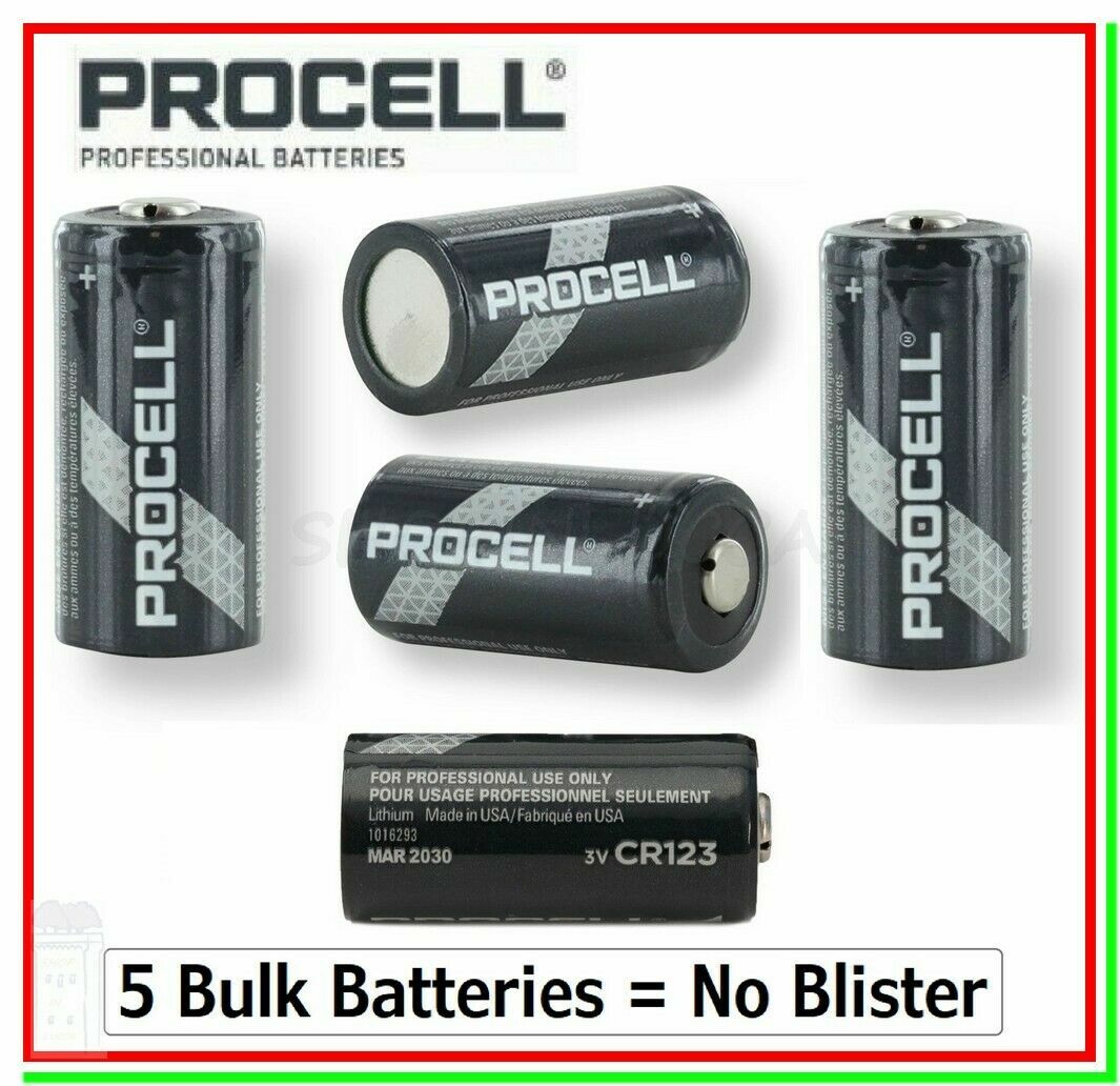 batteria cr123a 3v litio cr123 procell 123 5018LC 6205 cr17345 scegli ...