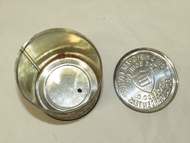 CONQUEROR COFFEE 1LB TIN Rare Antique Paper Label Bour's Company | eBay