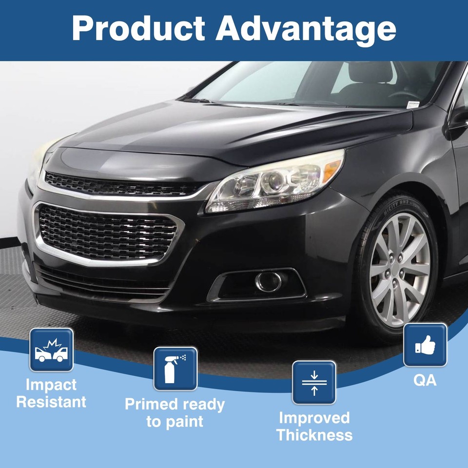 Primed Front Bumper Cover For 2014-2015 Chevrolet Malibu 2016 Limited ...