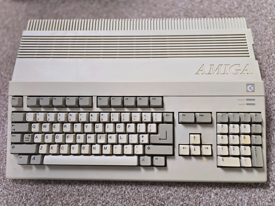 Commodore Amiga 500 Computer + Supra Ram 500RX + Goliath PSU + Memory ...
