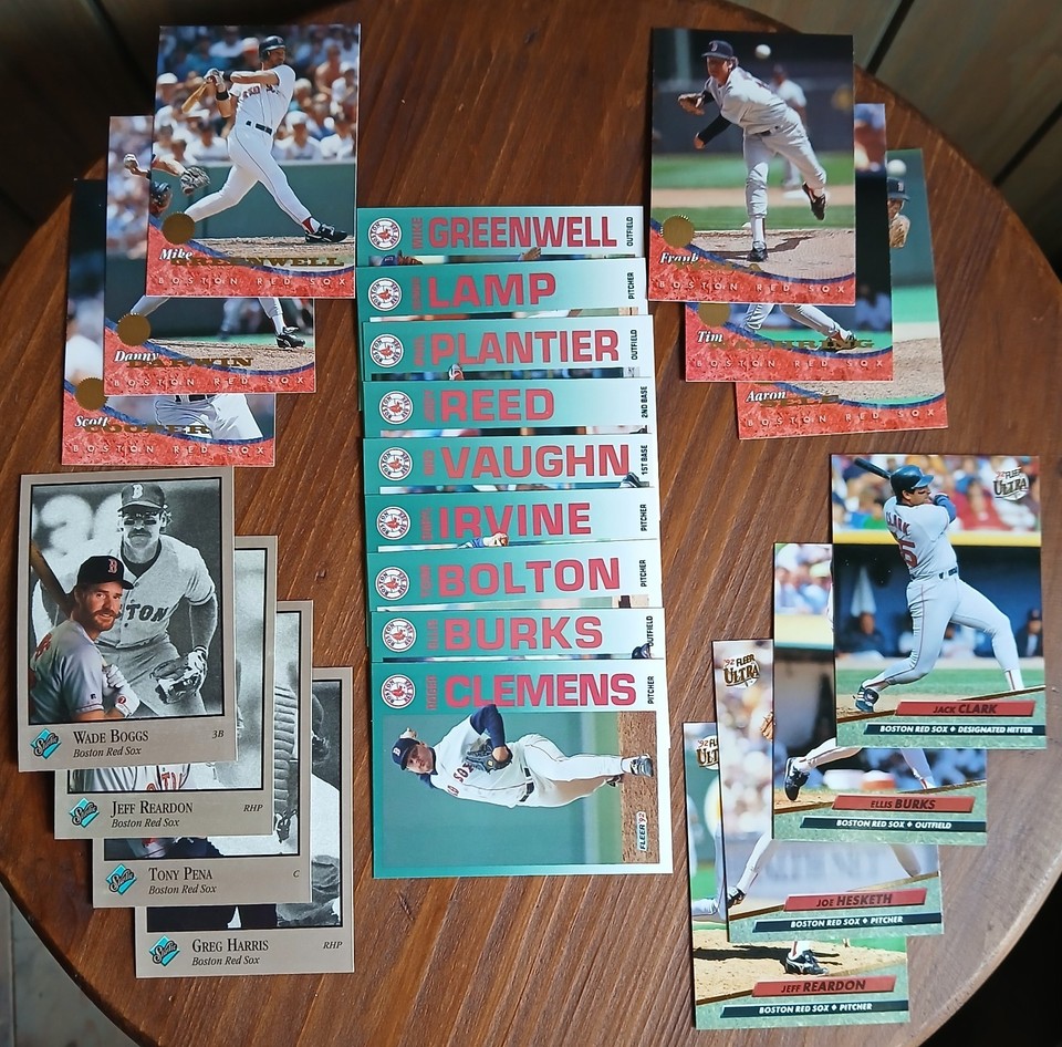 Boston Gift Red Sox 100 Cards & Handmade Vintage Sterling Souvenir ...