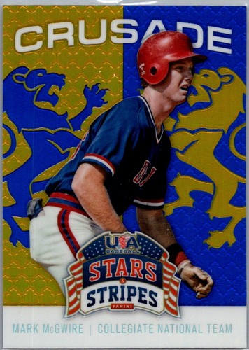 2015 Panini USA Baseball Stars & Stripes Mark McGwire Crusade Blue #44 ...