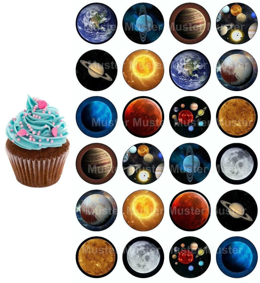 Planets Cake Toppers