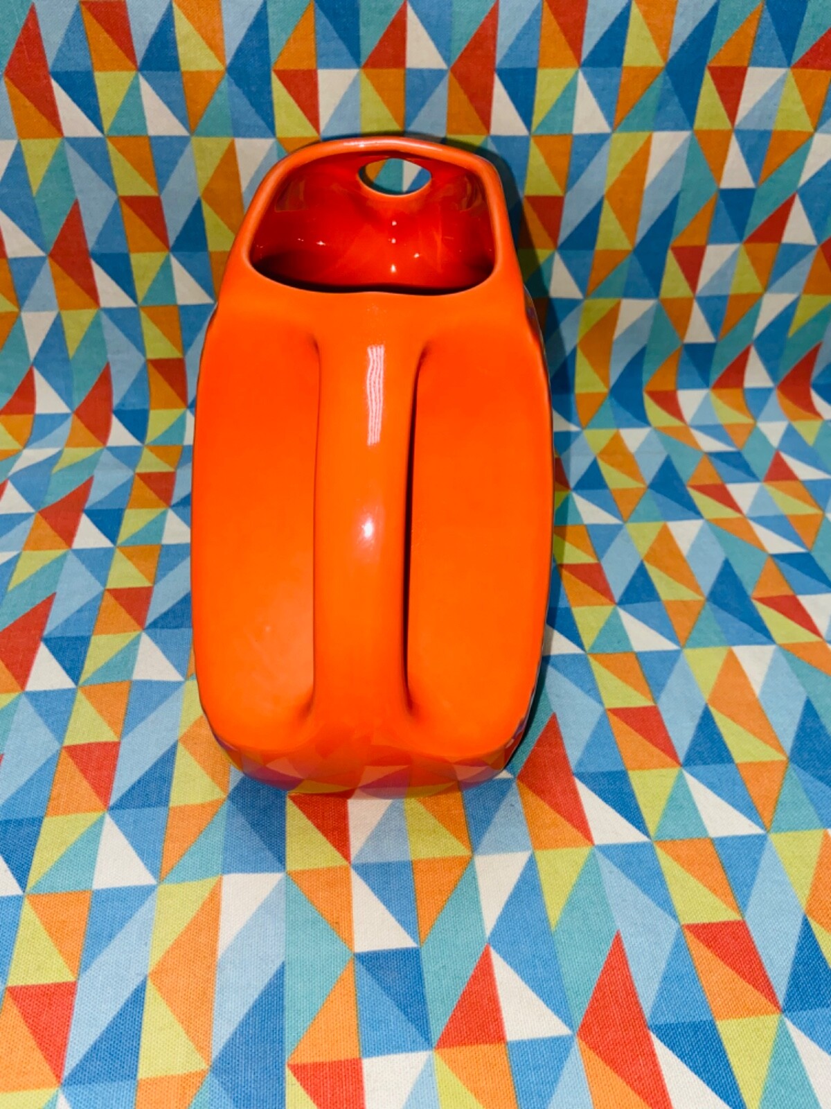 NEW FIESTA LARGE DISK PITCHER Poppy Orange FIESTAWARE disc 67 OZ ships ...
