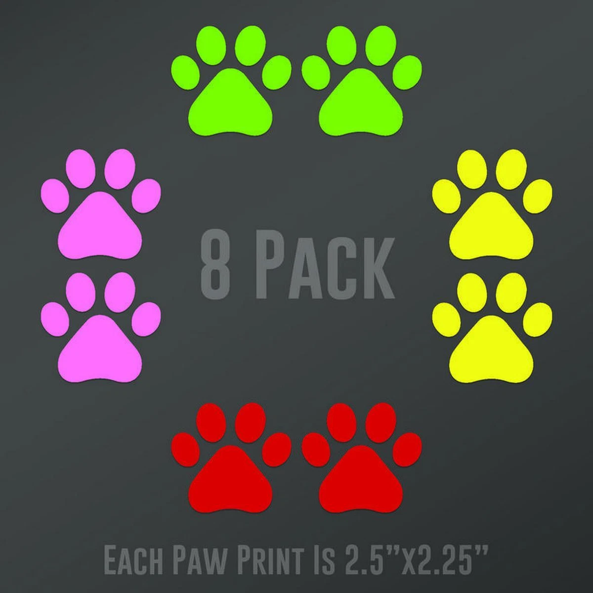 Lime Green Paw Print
